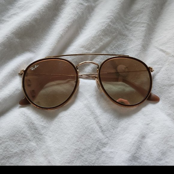 Ray-Ban | Accessories | Rayban Sunglasses Pink Reflective Aviators ...